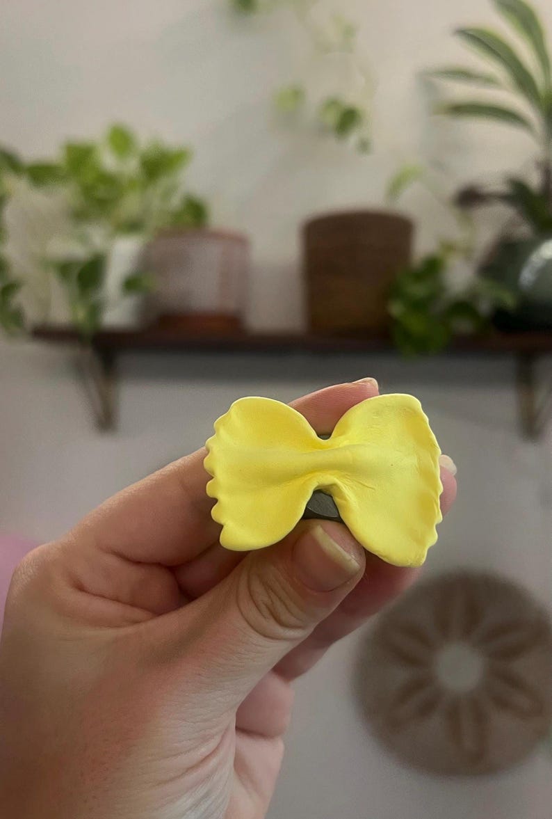 Handmade Clay Farfalle Magnet – Cute Kitchen Decor, Unique Fridge ...