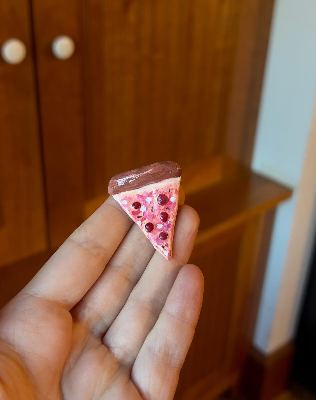 Handmade Pepperoni Pizza Magnet – Clay Fridge Magnet – Fun Foodie ...