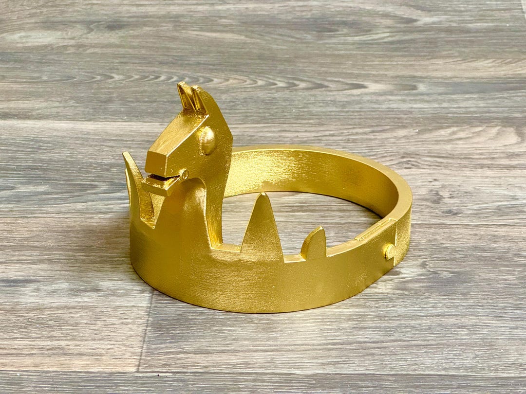 Victory Royale Crown 3D Print Full Scale Cosplay Golden Llama Winner - Etsy
