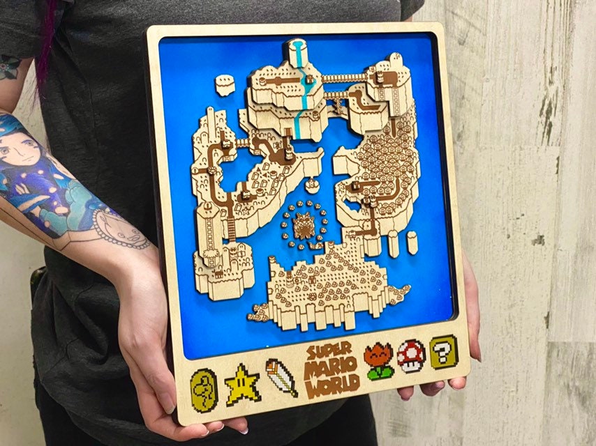 Super Mario World 3d Map