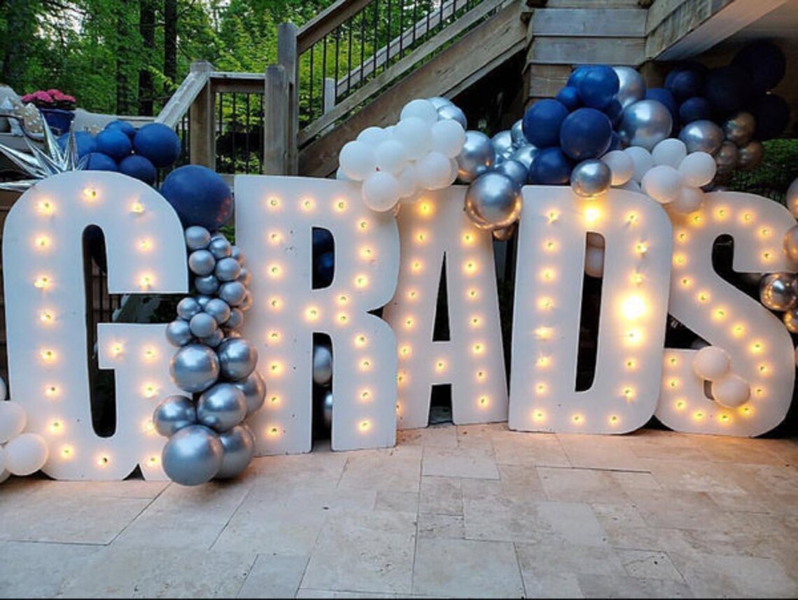 4 Foot DIY Wooden Marquee KITS Letters and Numbers, bulbs & Sockets Are ...