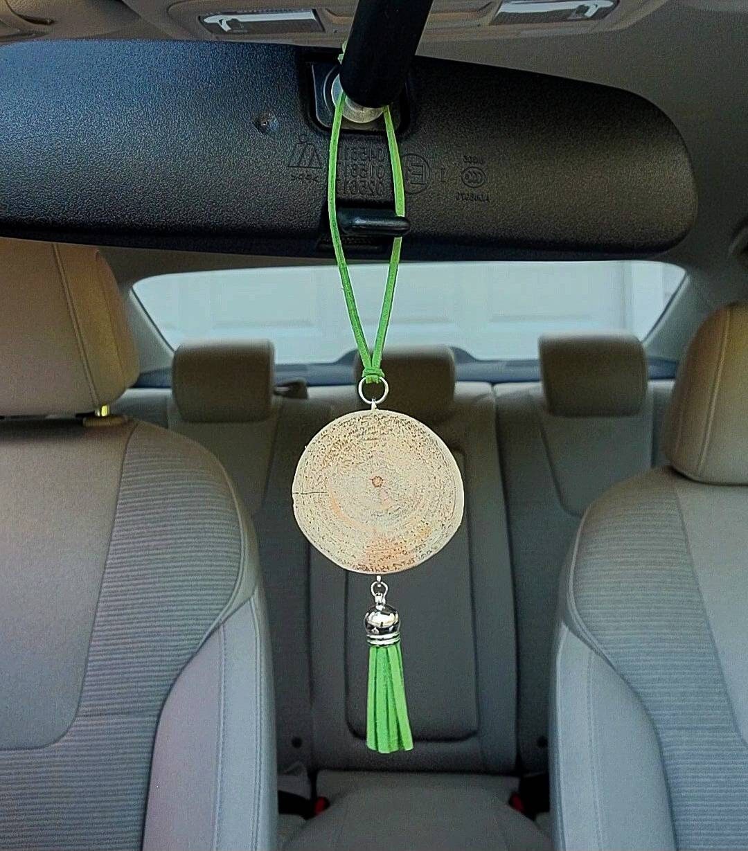 Driftwood Slice Hanging Car Diffuser: Boho Essential Oil Air Freshener ...
