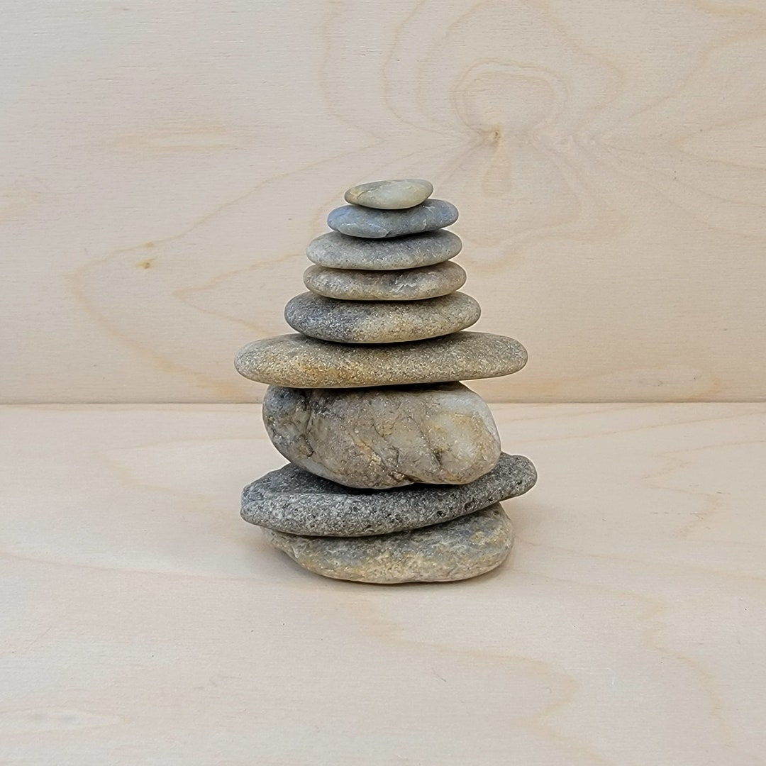 Meditation Stone Set Zen Balancing Stones Rock Cairn Stacking Beach ...