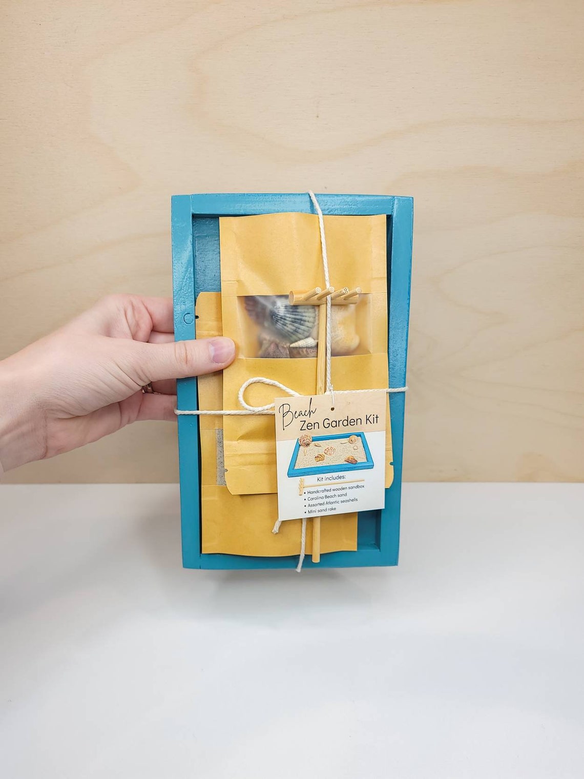 Beach Zen Garden Kit Desktop Sand Box Meditation Set | Etsy