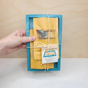 Beach Zen Garden Kit Desktop Sand Box Meditation Set | Etsy