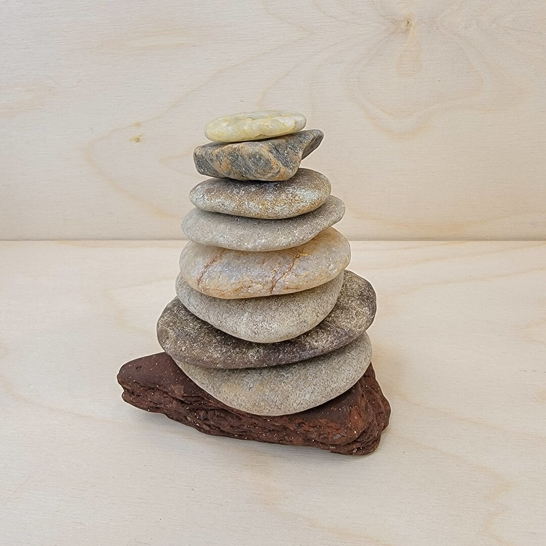 Meditation Stone Set Zen Balancing Stones Rock Cairn Stacking Beach ...