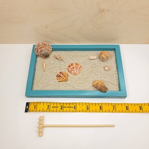 Beach Zen Garden Kit Desktop Sand Box Meditation Set | Etsy