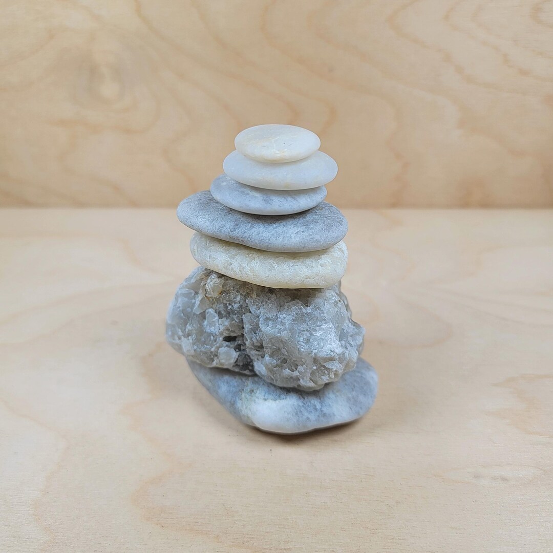 Meditation Stone Set | Zen Balancing Stones | Rock Cairn | Stacking ...