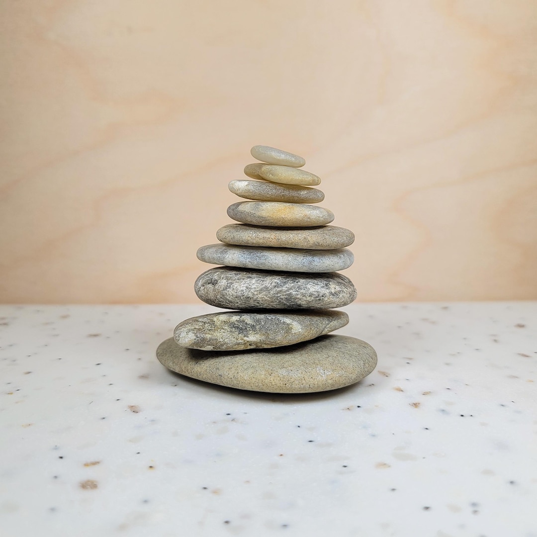 Meditation Stone Set Zen Balancing Stones Rock Cairn Stacking Beach ...