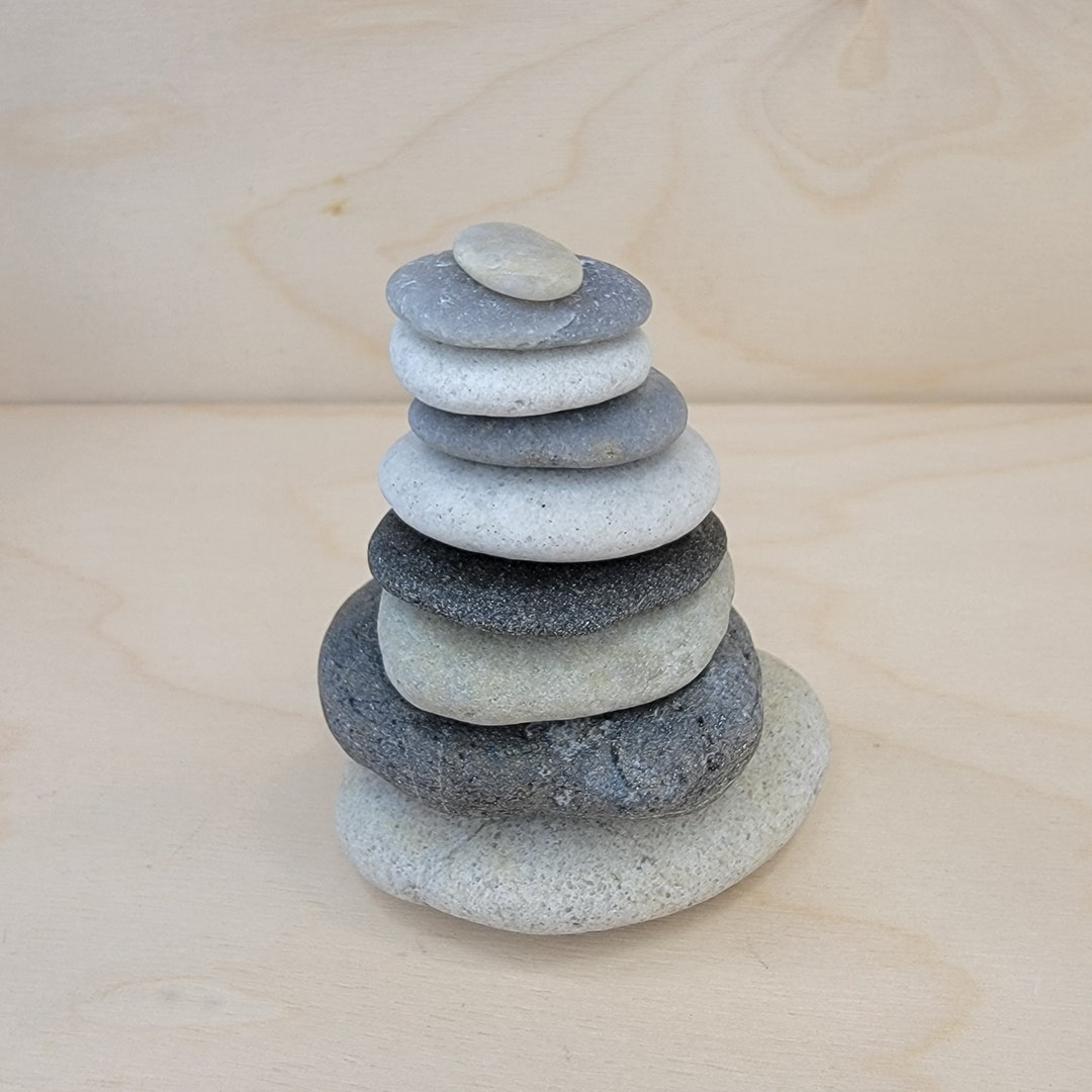 Meditation Stone Set Zen Balancing Stones Rock Cairn Stacking Beach ...