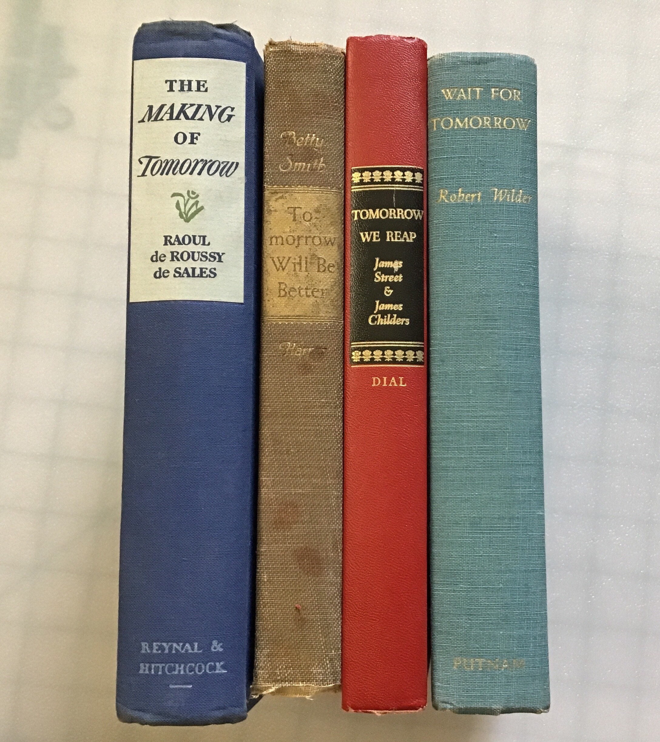 Tomorrow Theme Book Stack, Book Decor, Vintage Books - Etsy