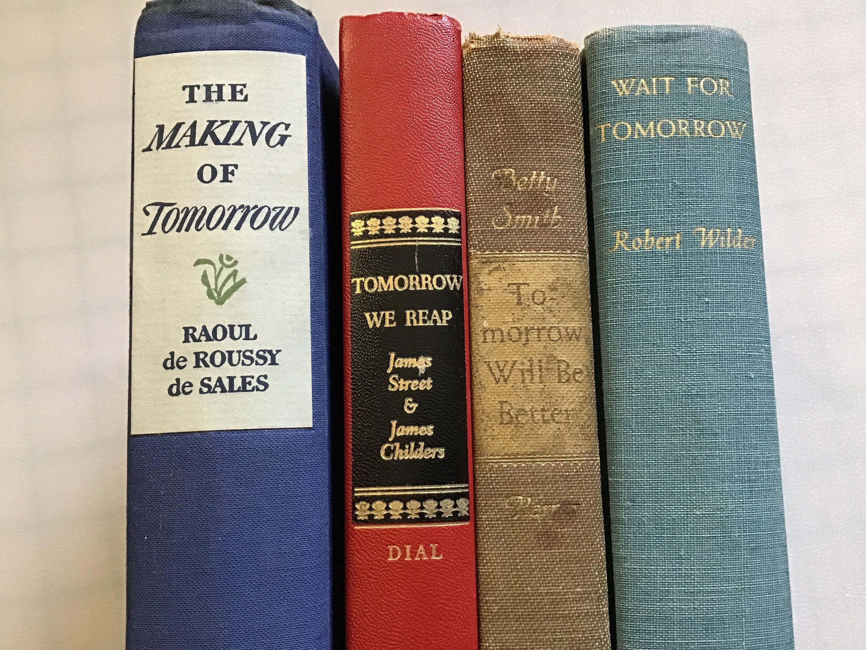 Tomorrow Theme Book Stack, Book Decor, Vintage Books - Etsy