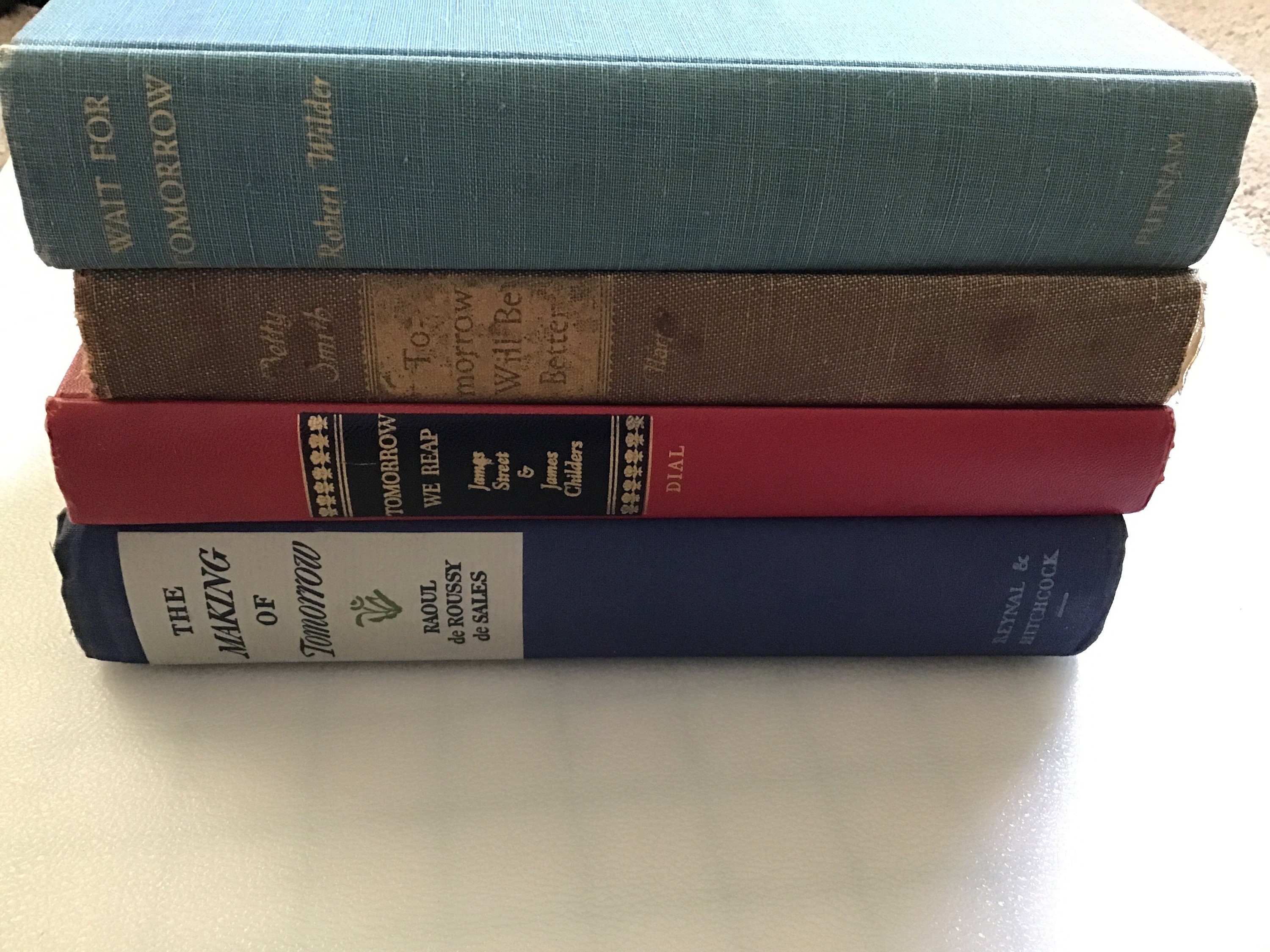 Tomorrow Theme Book Stack, Book Decor, Vintage Books - Etsy