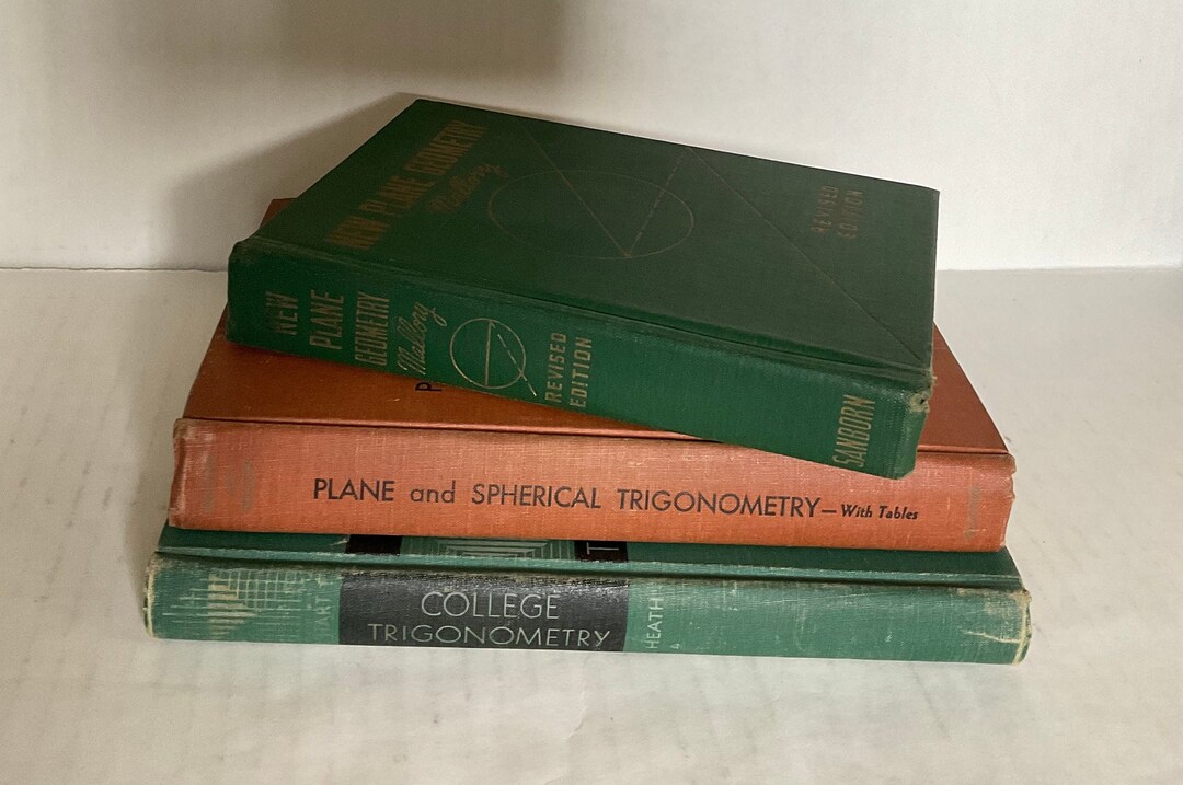 Vintage Trigonometry & Geometry Textbooks, 1943-1951 - Etsy