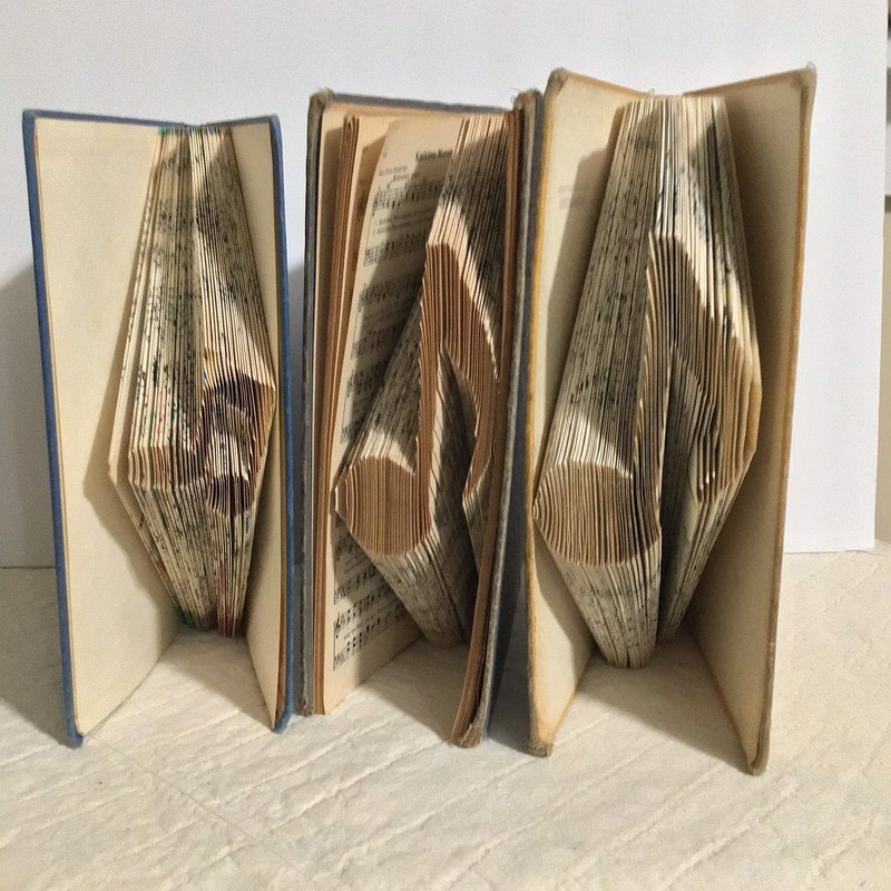 Folded Books - Etsy