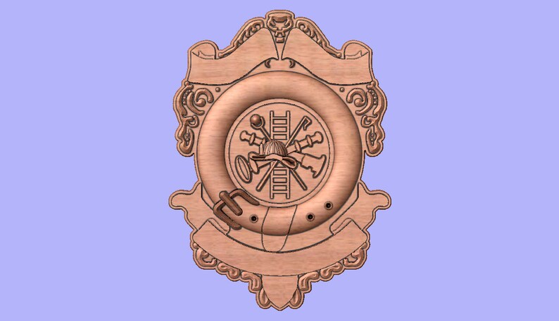 Dallas Fire Department Badge 3D Design Cnc Pattern for Your CNC Router ...