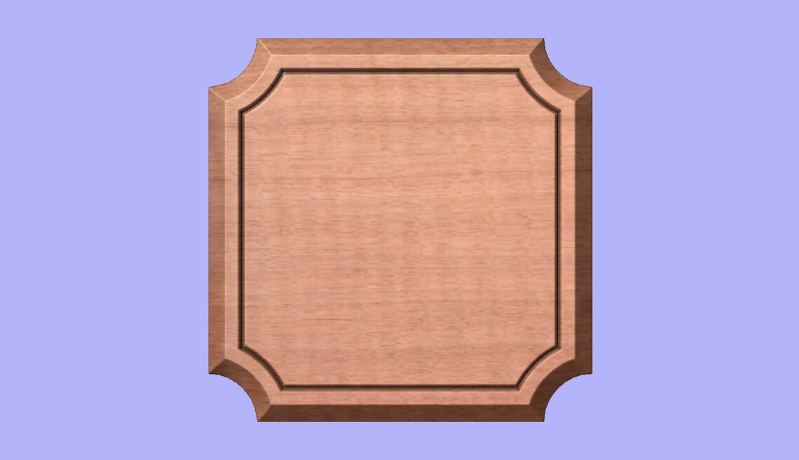 CNC Plaque Sign Panel Badge Pattern 3D Design File for Your CNC Router ...