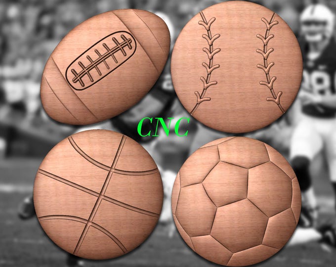 Sport / Football / Baseball / Basketball / Soccerball CNC Patterns 3D ...