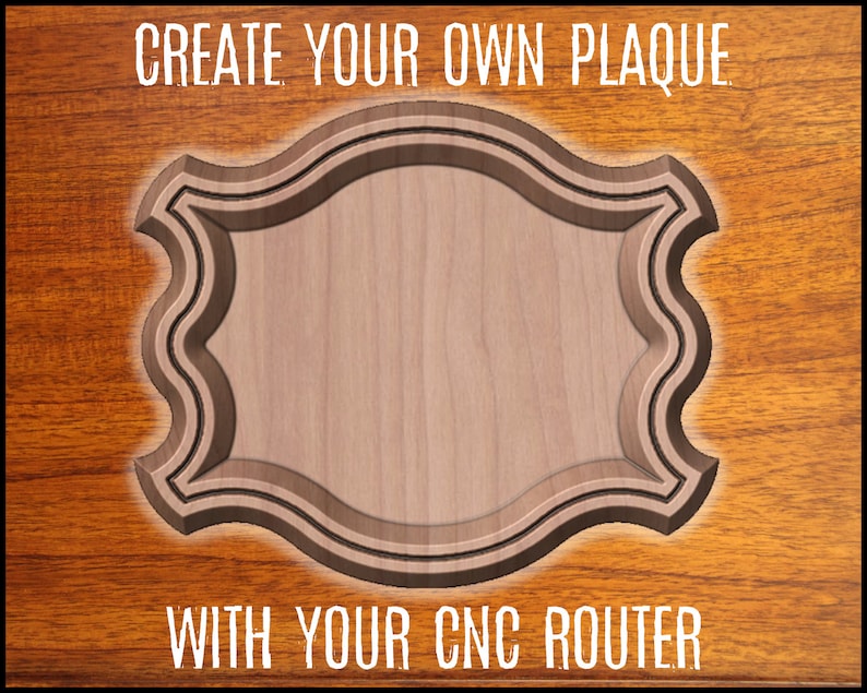 Plaque Sign Frame CNC Pattern for Your CNC Router / STL File - Etsy