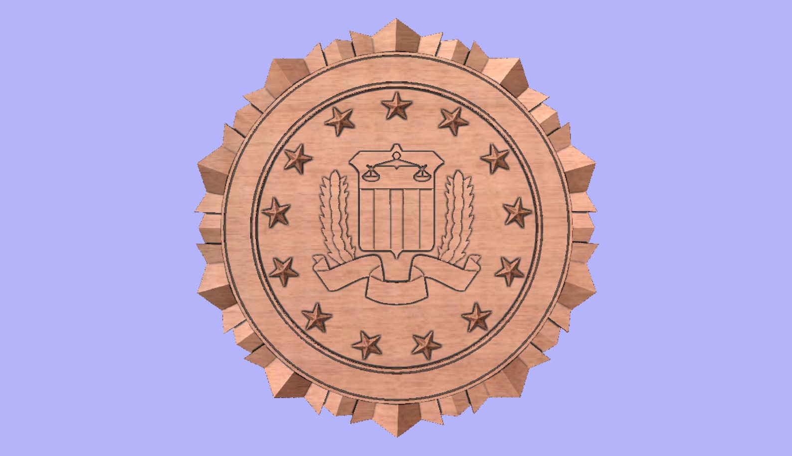 Federal Bureau of Investigation FBI 3D Design Cnc Pattern for Your CNC ...