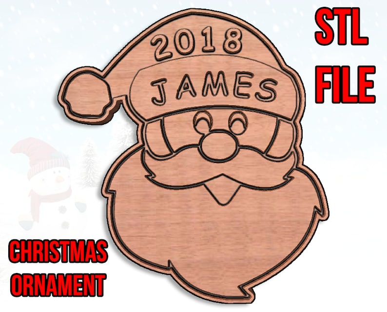 Christmas Ornament 3D Design Cnc Pattern for Your CNC Router / STL File ...