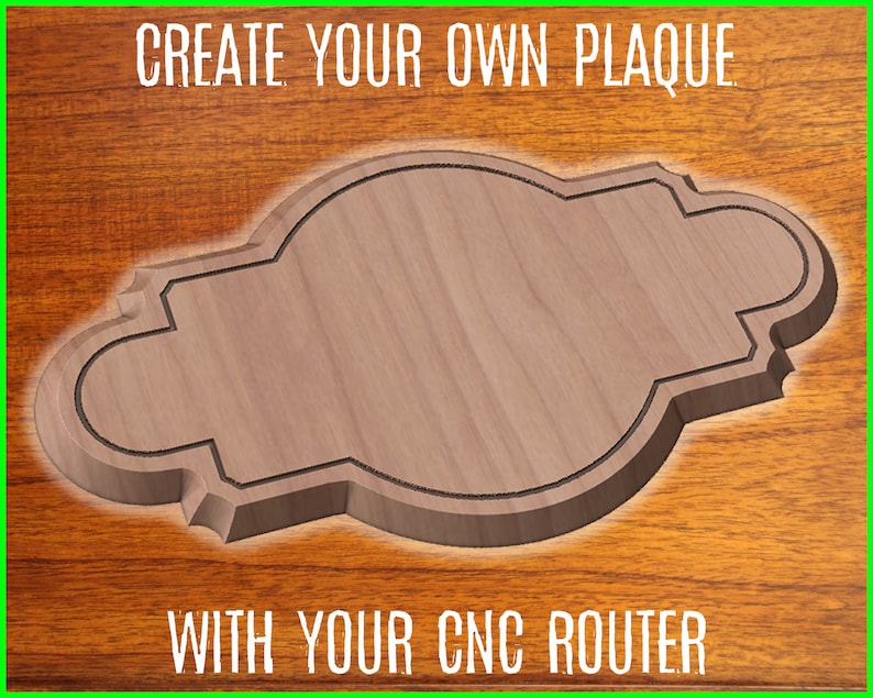Plaque Sign CNC Pattern for Your CNC Router / STL File - Etsy