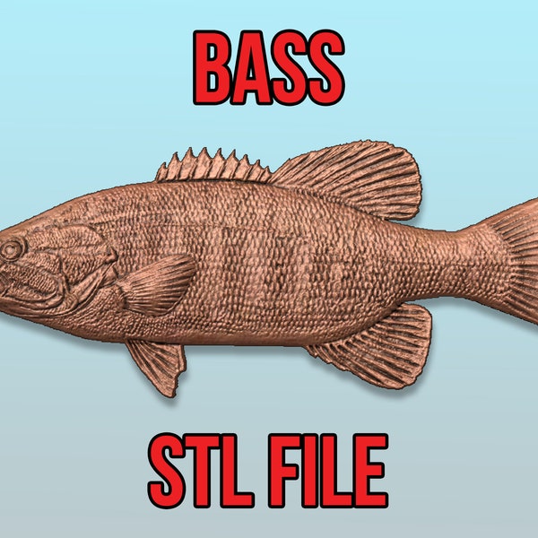 Bass Fish Stl Files - Etsy