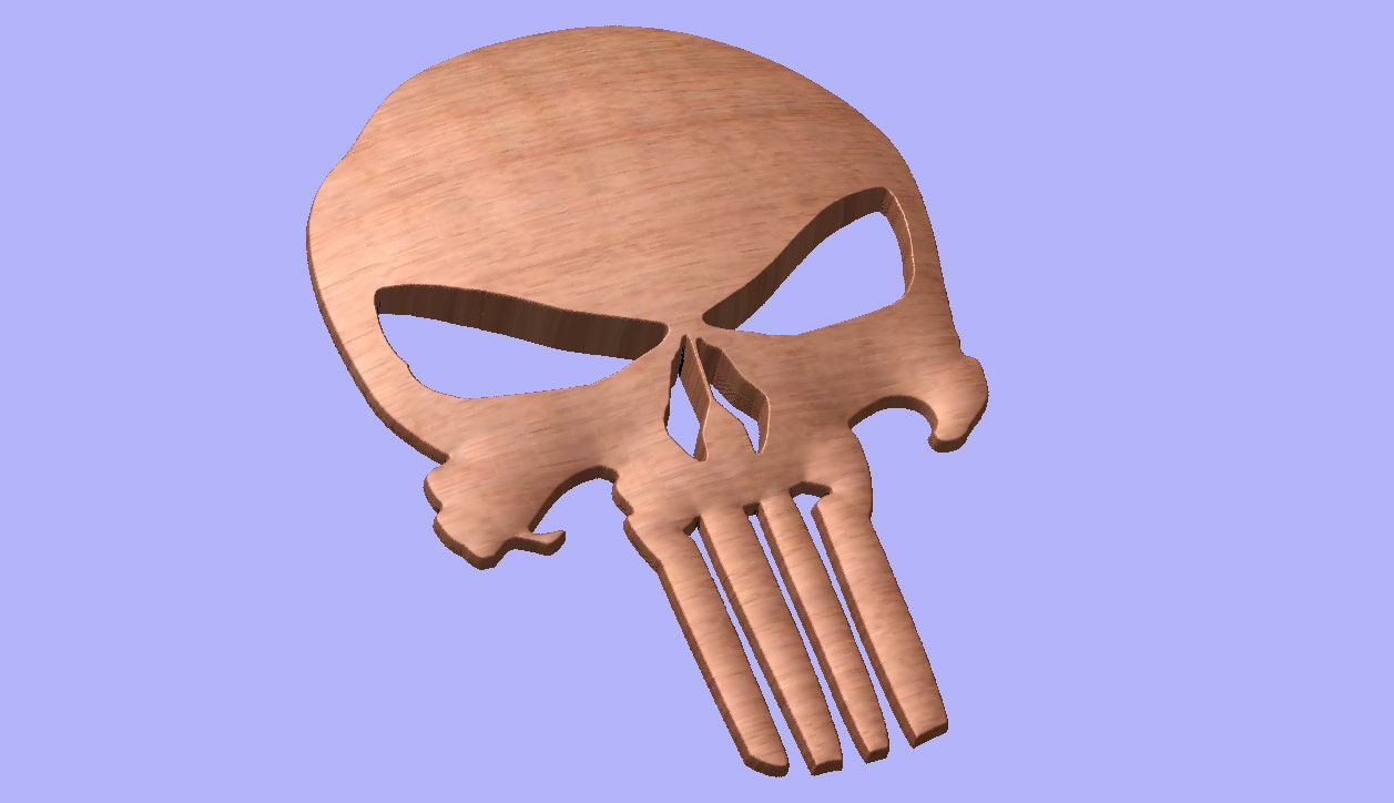 Punisher Skull CNC Pattern for You CNC Router / STL File - Etsy