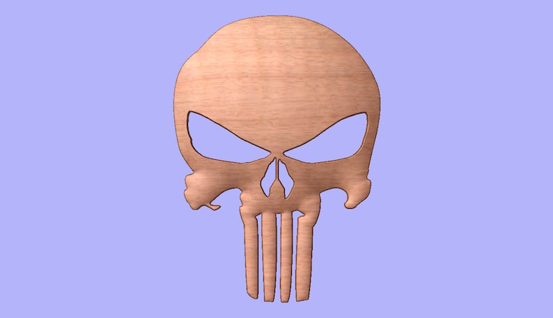 Punisher Skull CNC Pattern for You CNC Router / STL File - Etsy