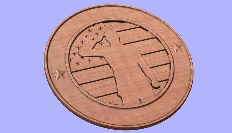 Veteran's Patriotic Plaque 3d Cnc Pattern for Your CNC Router / STL ...