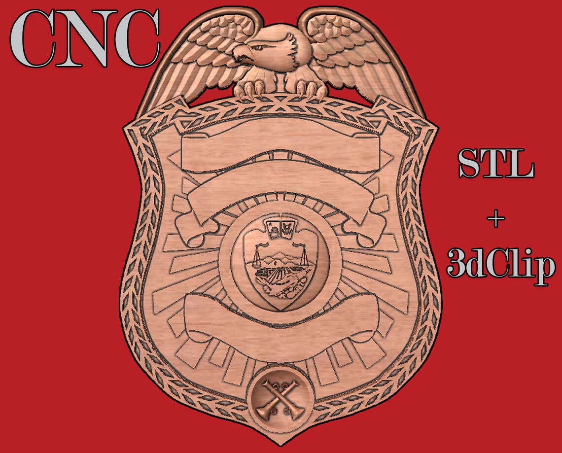 San Bernardino County Fire Dept Badge 3d Cnc Pattern for Your CNC ...