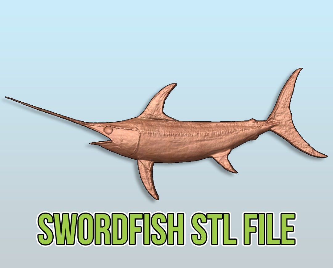 Swordfish 3d Cnc Pattern for Your CNC Router / STL File - Etsy
