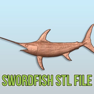 Swordfish 3d Cnc Pattern for Your CNC Router / STL File - Etsy