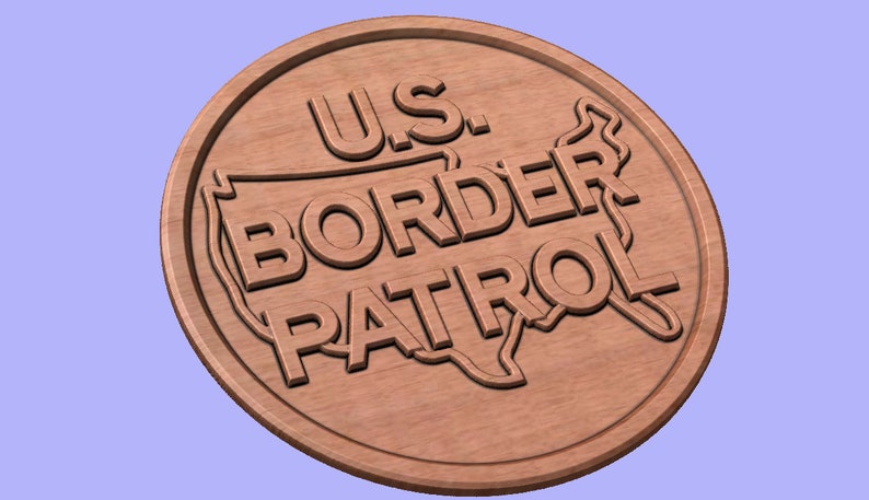 Border Patrol 3d Cnc Pattern for Your CNC Router / STL File - Etsy