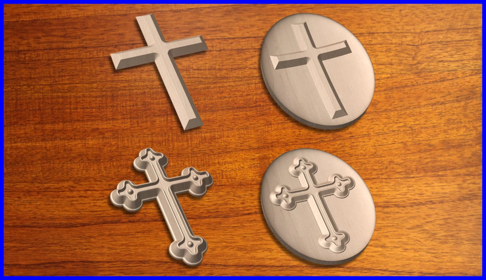 4 Cross 3D Cnc Pattern for Your CNC Router / STL File - Etsy