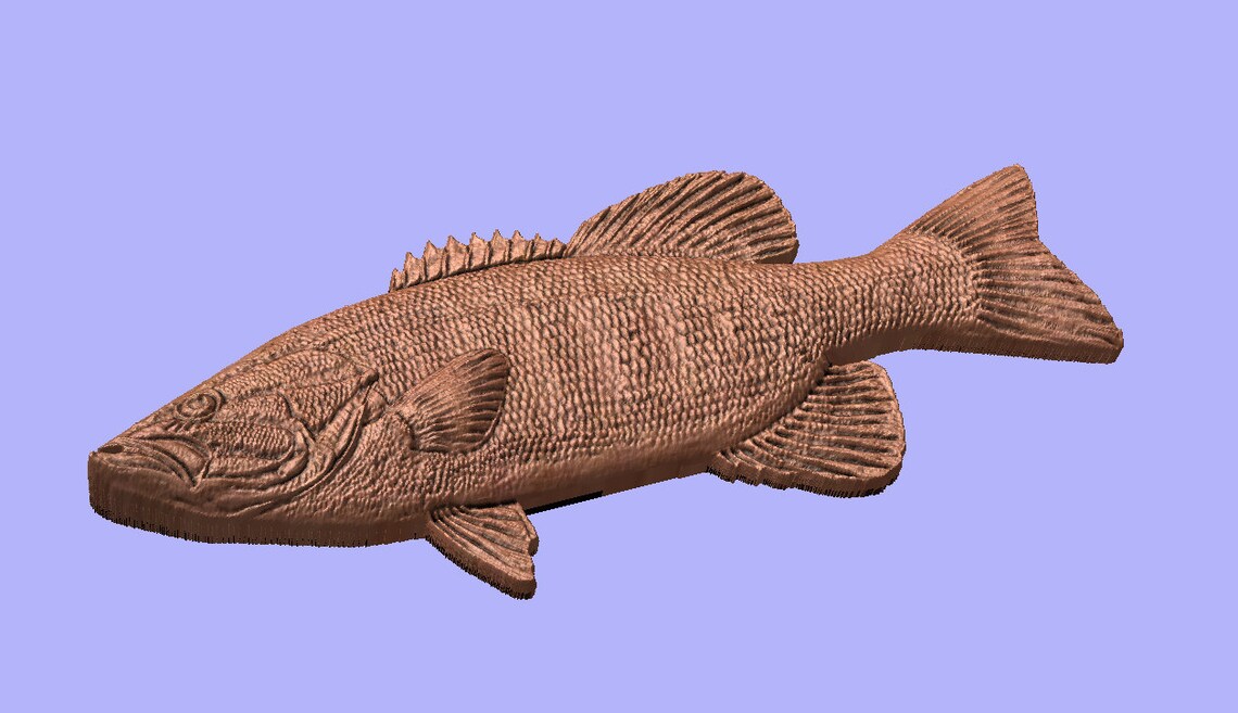 Bass 3d Cnc Pattern for Your CNC Router / STL File - Etsy