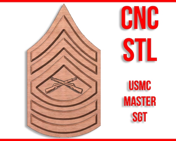 USMC Marines E8 Master Sergeant Msgt 3d Cnc Pattern for Your - Etsy