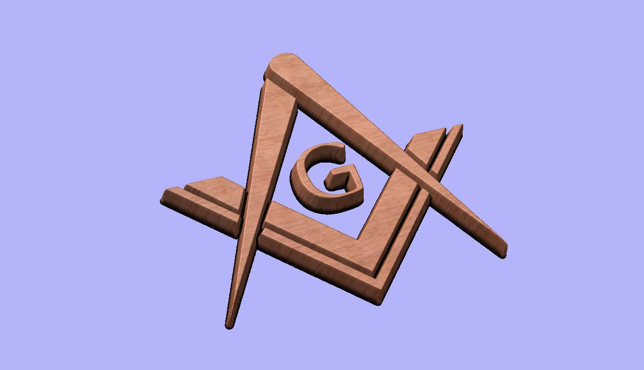 CNC Masonic Symbol 3D Cnc Pattern for Your CNC Router / STL File - Etsy
