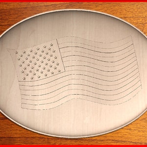 Two Stars and Stripes 3D Design Cnc Pattern for Your CNC Router / STL ...