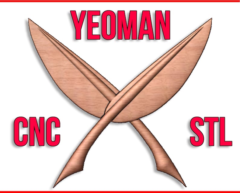 Navy Yeoman Rating CNC Pattern 3D Design for Your CNC Router / Stl File ...