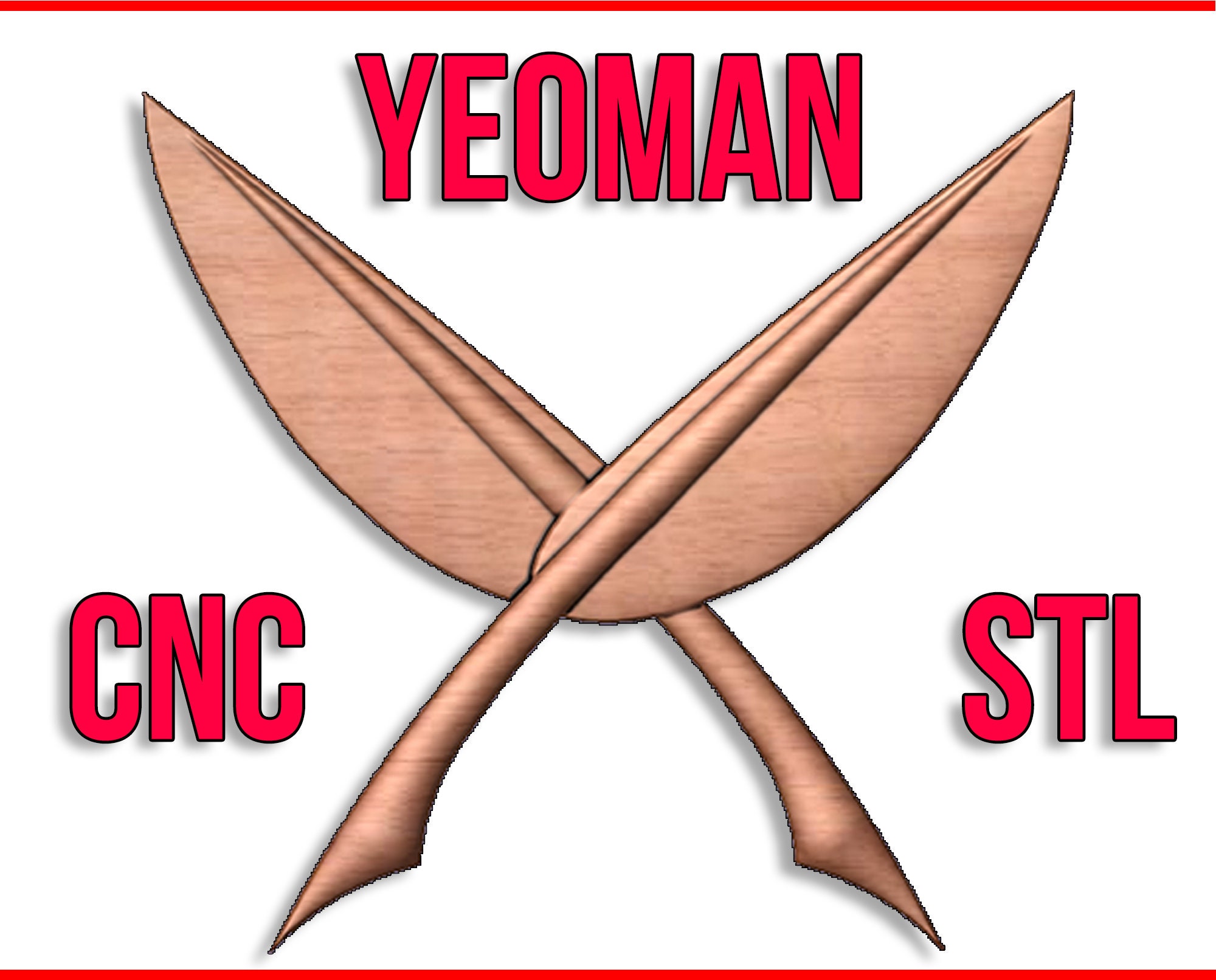 Navy Yeoman Rating CNC Pattern 3D Design for Your CNC Router / Stl File ...