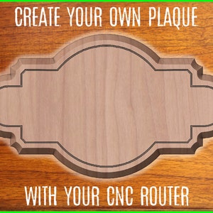 Plaque Sign CNC Pattern for Your CNC Router / STL File - Etsy