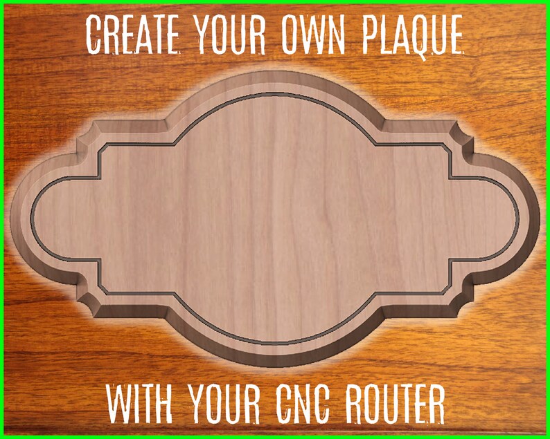 Plaque Sign CNC Pattern for Your CNC Router / STL File - Etsy