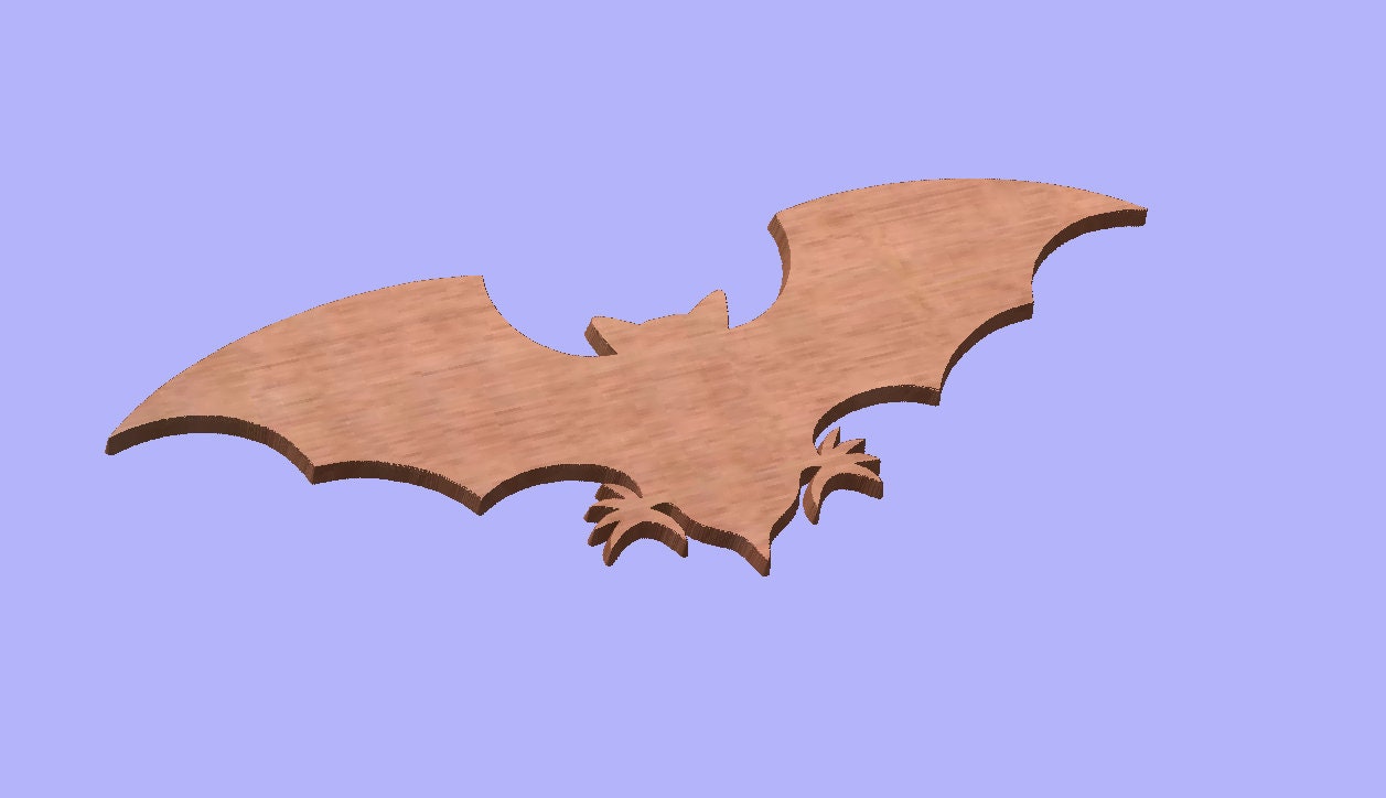 CNC Halloween Bat Patterns 3D Design for Your CNC Router / Stl - Etsy