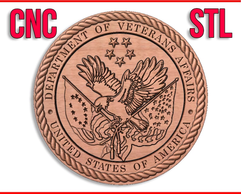 Department of Veterans Affairs VA Seal Logo 3D Design Cnc Pattern for ...