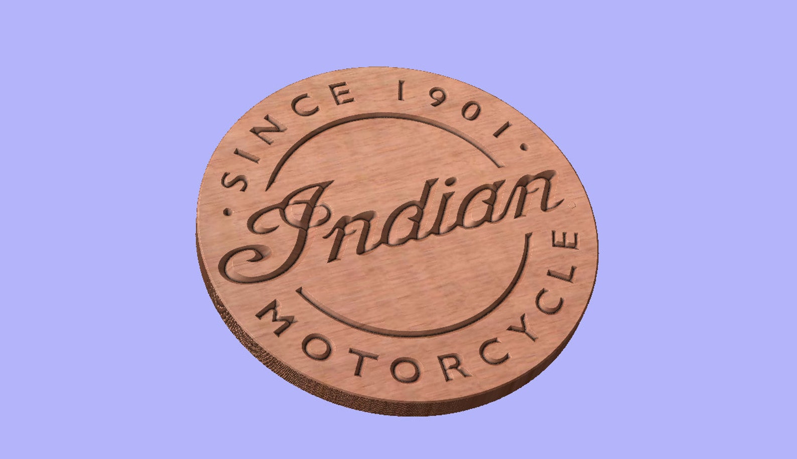 Indian Motorcycle Logo 3D Design Cnc Pattern for Your CNC Router / STL ...