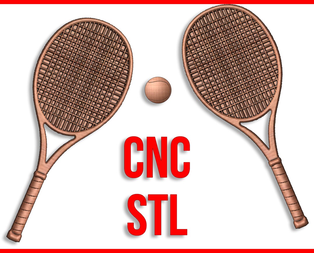 Tennis Racket and Ball 3d Cnc Pattern for Your CNC Router / STL File - Etsy