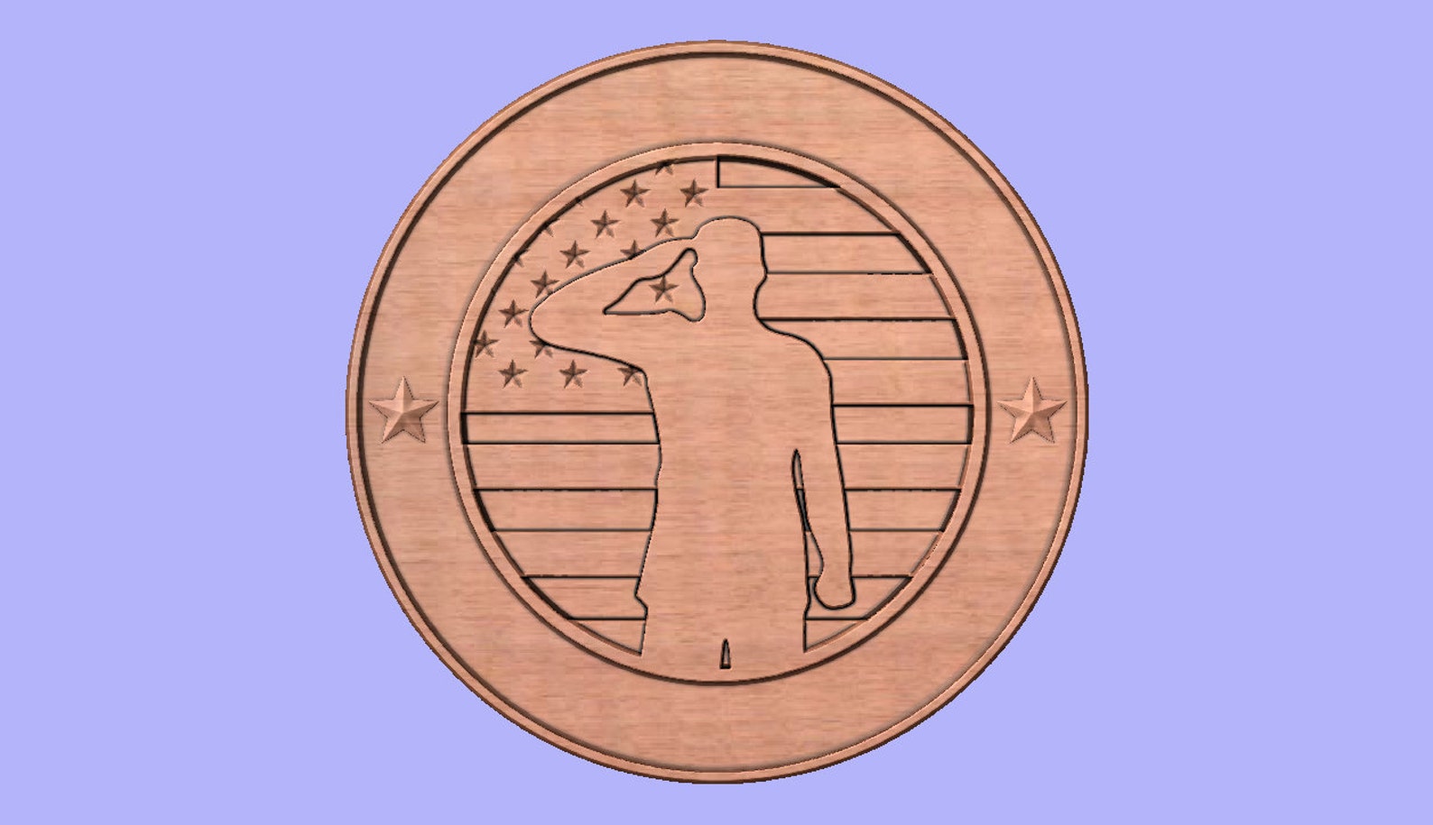 Veteran's Patriotic Plaque 3d Cnc Pattern for Your CNC Router / STL ...