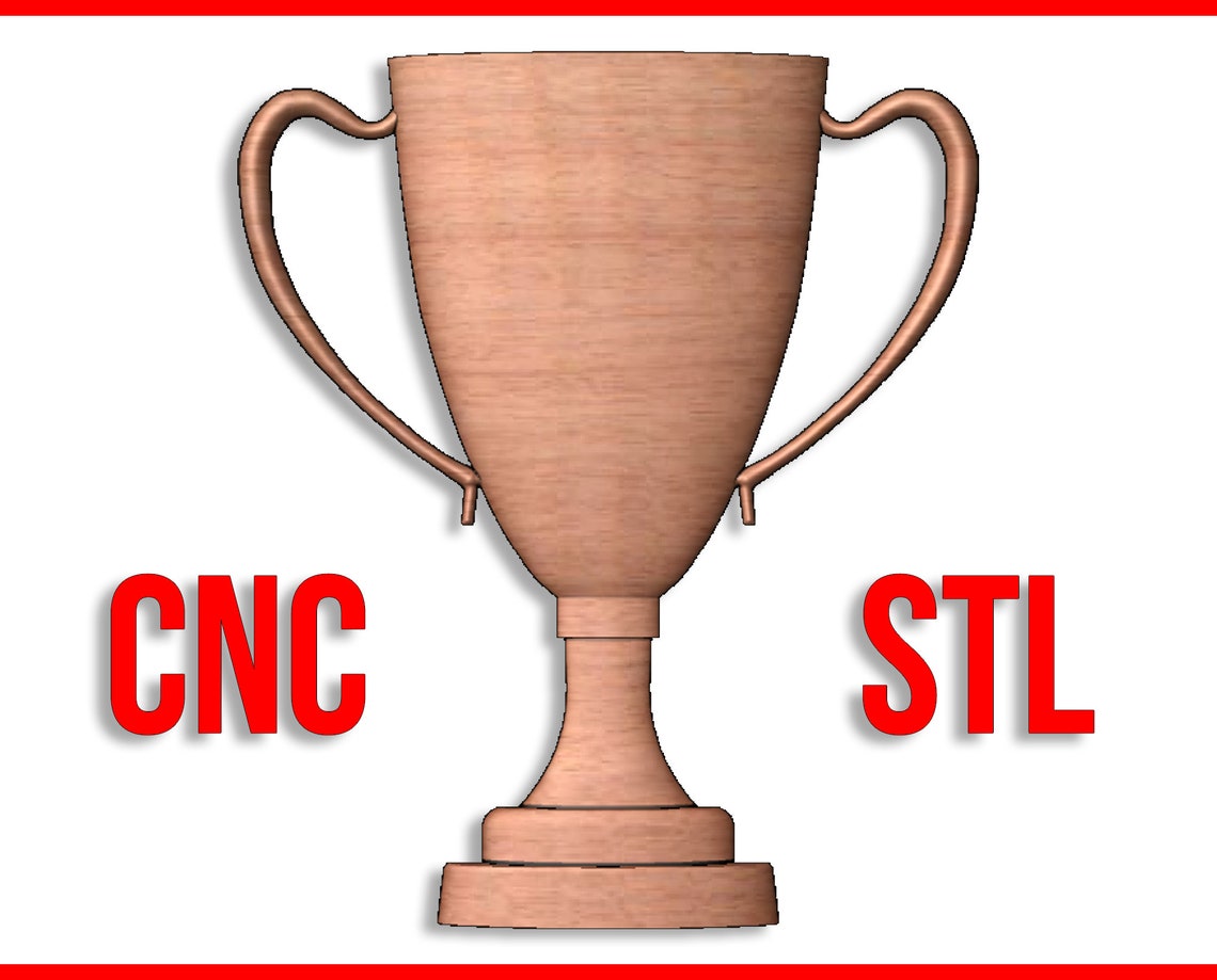 CNC Trophy Cup Pattern 3D Design for Your CNC Router / Stl File - Etsy