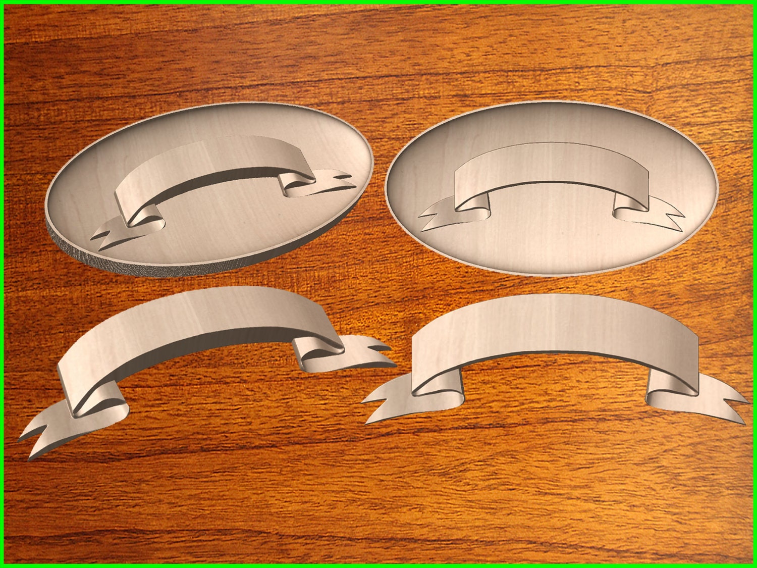 2 Banner 3D Cnc Patterns for Your CNC Router / STL File - Etsy